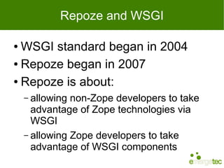 An Introduction To Repoze | PDF
