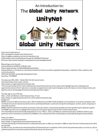 An Introduction to UnityNet IGU Summit Week 108 2023-06-29 | PDF
