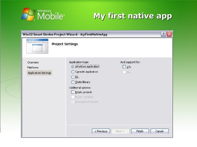 An introduction to Windows Mobile development | PPT