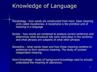 An Intuitive Natural Language Understanding System | PPT | Programming Languages | Computing