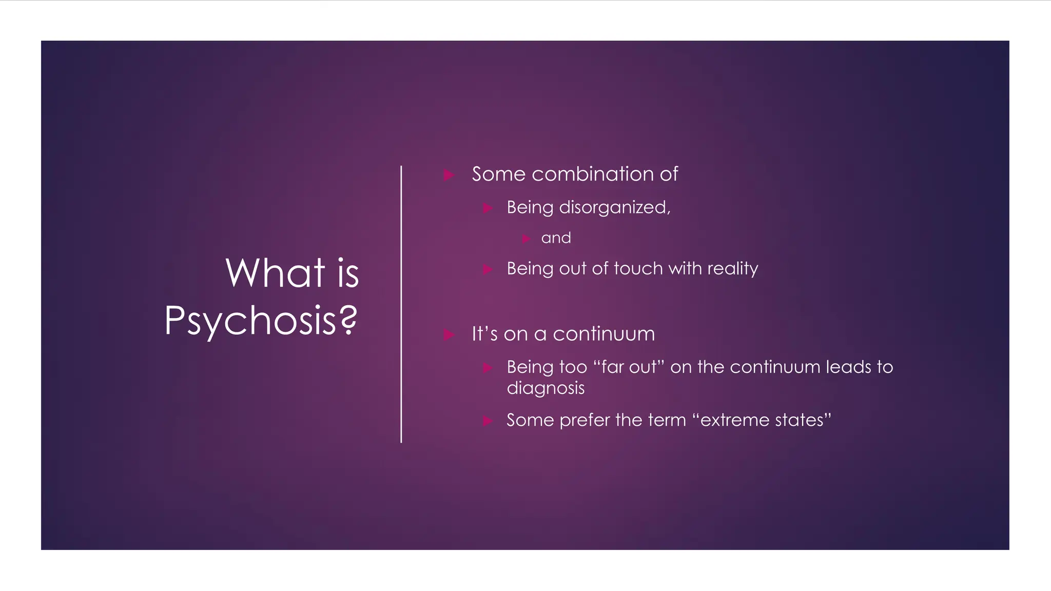 Slide show giving an overview of CBT techniques used to treat Psychosis ...