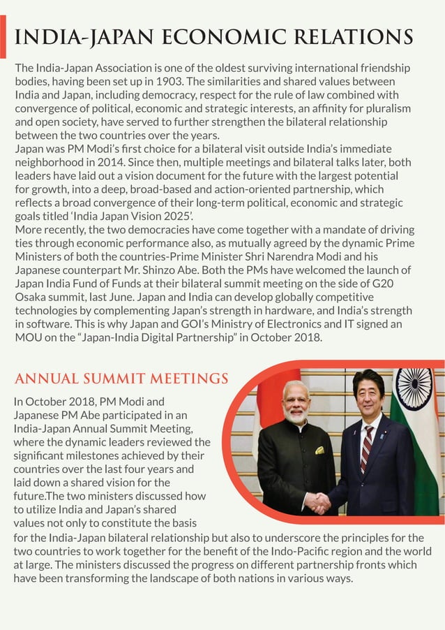 An overview of india japan trade relation today and tomorrow | PDF