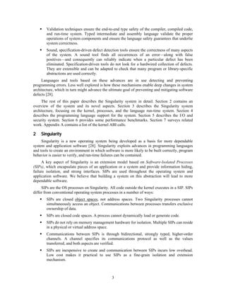 An Overview Of The Singularity Project | PDF