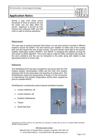 Wind measurement in Airport operations [CRITICAL APPLICATION] | PDF