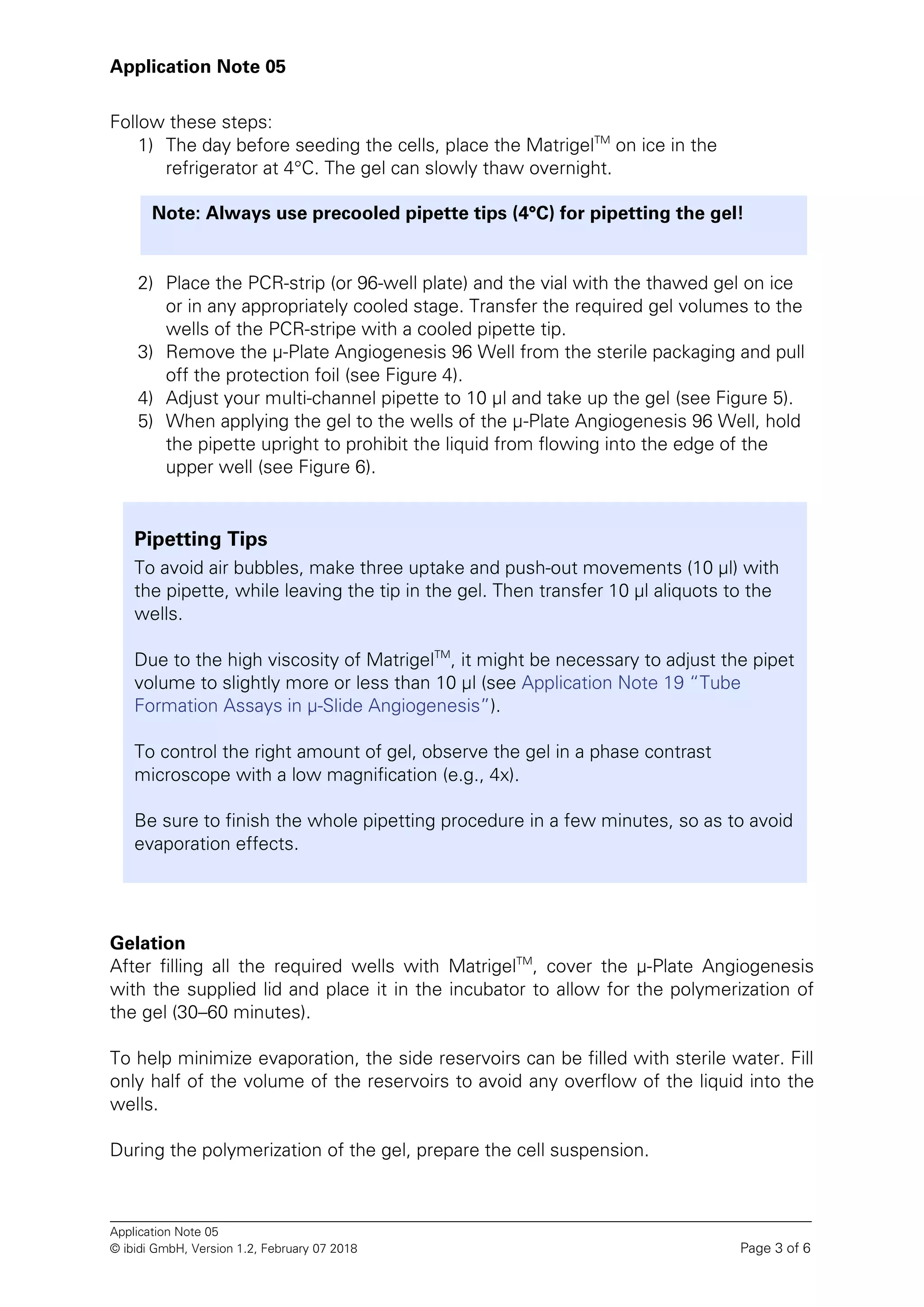 Tube formation Assays with the u-plate Angiogensis 96 well | PDF ...