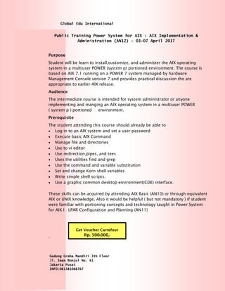 Public Training Power System for AIX : AIX Implementation & Administration (AN12) - 03-07 April ...