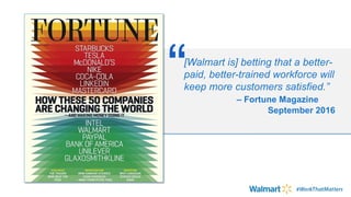 A View From Walmart: How Retailers are Creating Economic Opportunity | PPTX