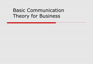 Basic Communication Perspectives | PPT