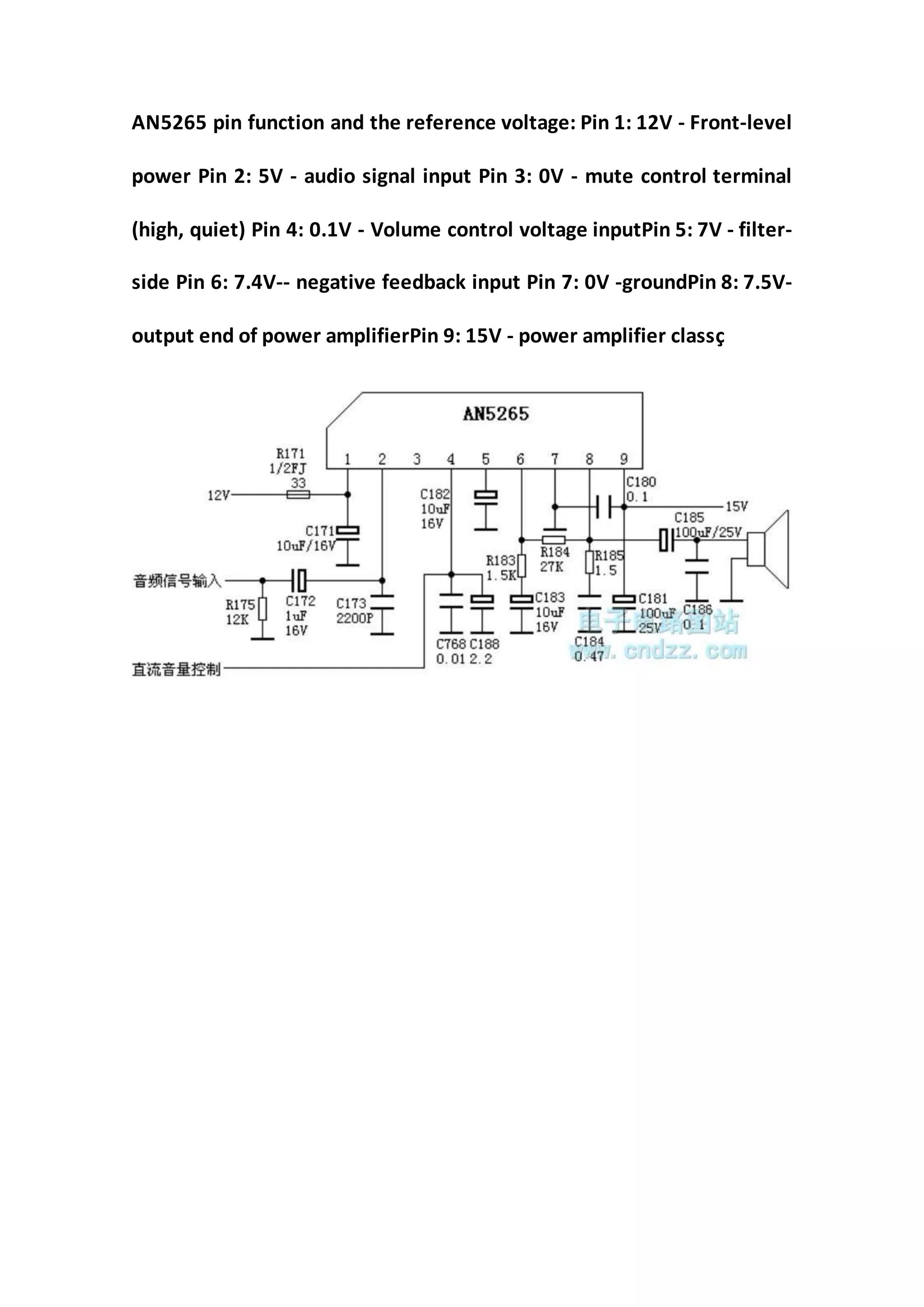 An5265 pin function and the reference voltage | DOCX
