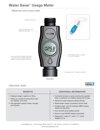 An951 Water Saver (3) | PDF