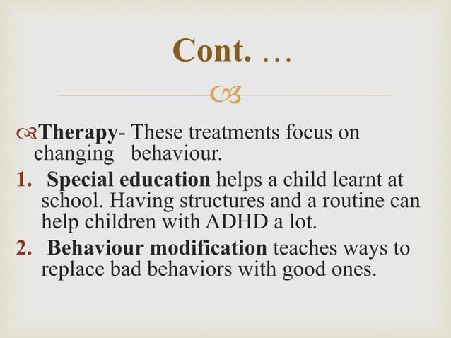 Attention Deficit Hyperactivity Disorder (ADHD) | PPTX | Brain and Nervous System Disorders ...