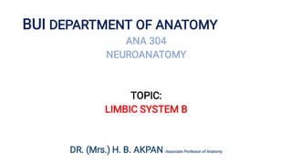 ANA 304 Limbic System BUI.pdf..................... | PDF