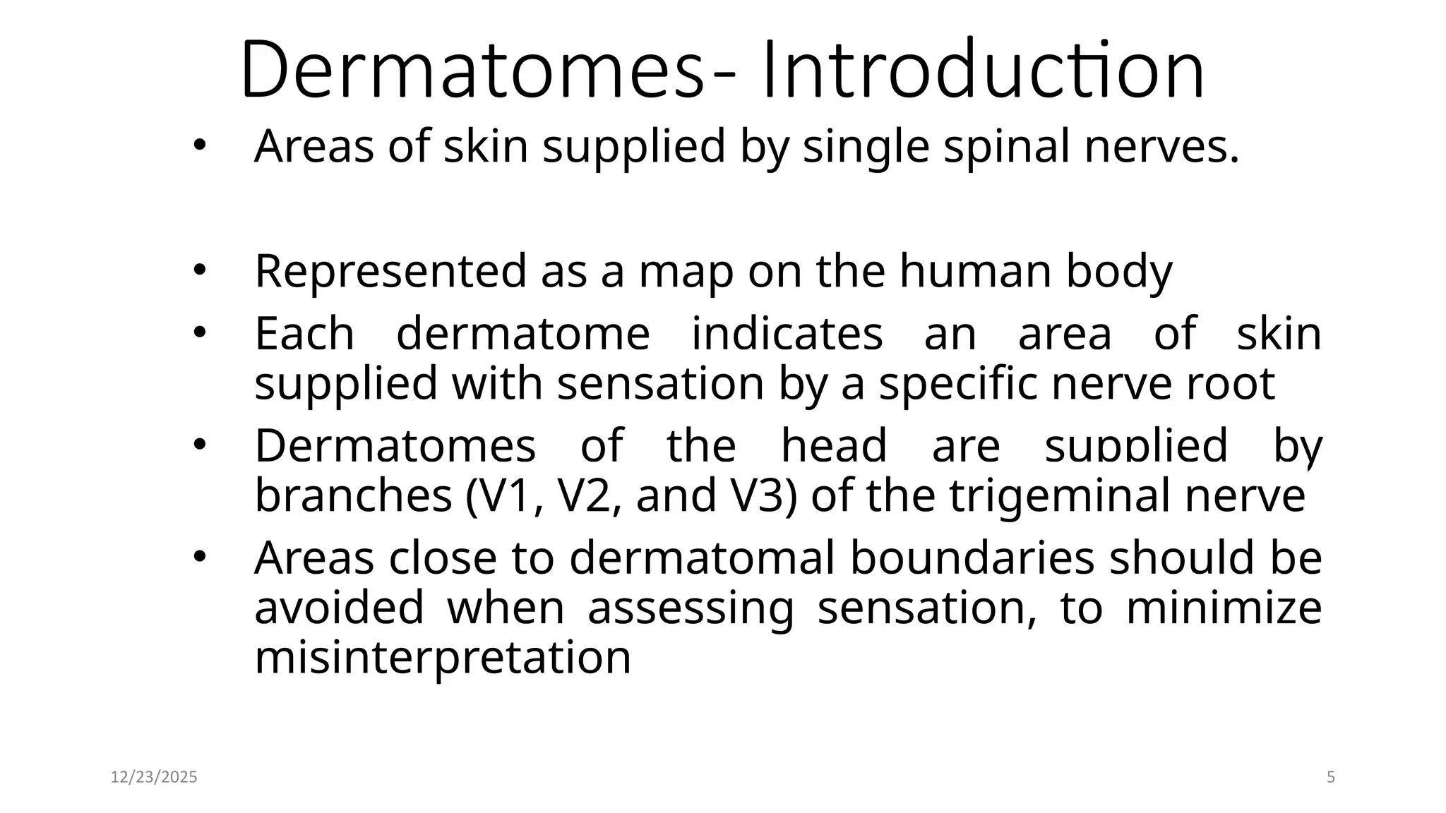 Dermatomal mapping of the human body ppx | PPTX