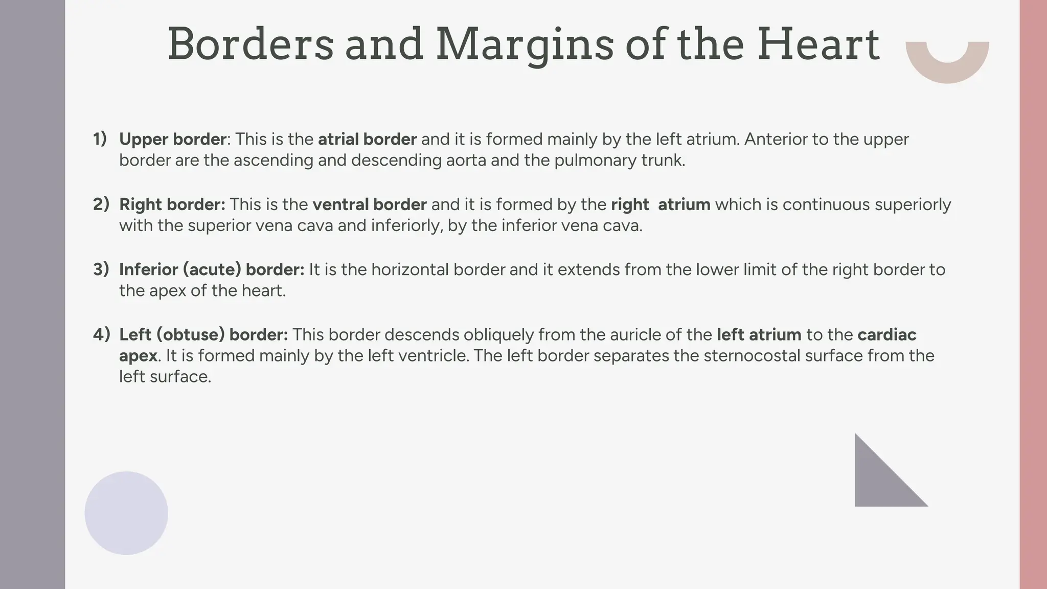 Topographic and Applied Anatomy of the Heart | PPT