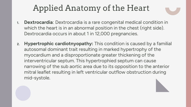 Topographic and Applied Anatomy of the Heart | PPT