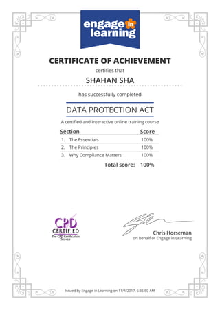 Data Protection Act | PDF