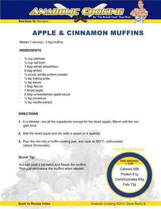 Anabolic Cooking | PDF