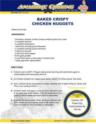 Anabolic Cooking | PDF