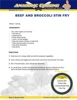 Anabolic Cooking | PDF