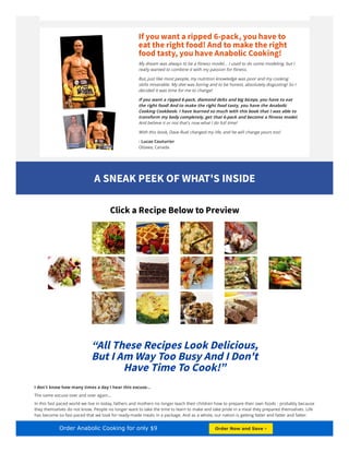 Anabolic cooking | PDF