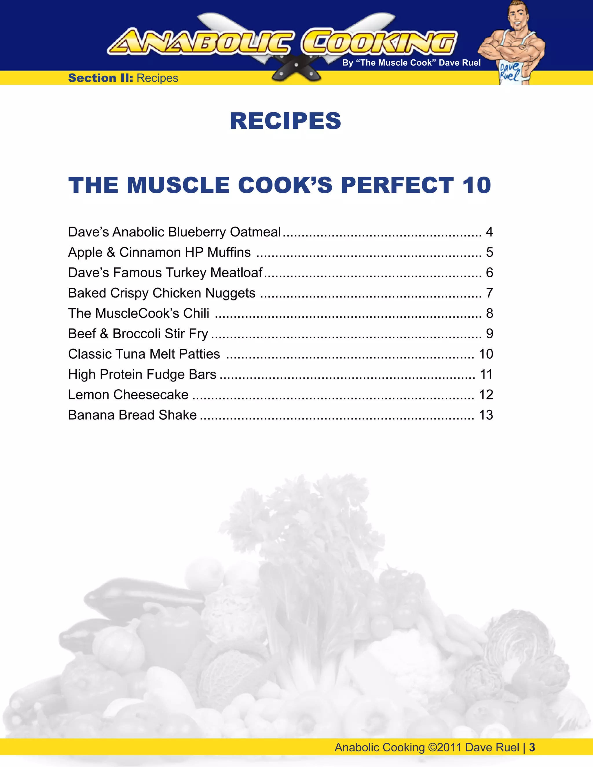 Anabolic cooking recipes | PDF
