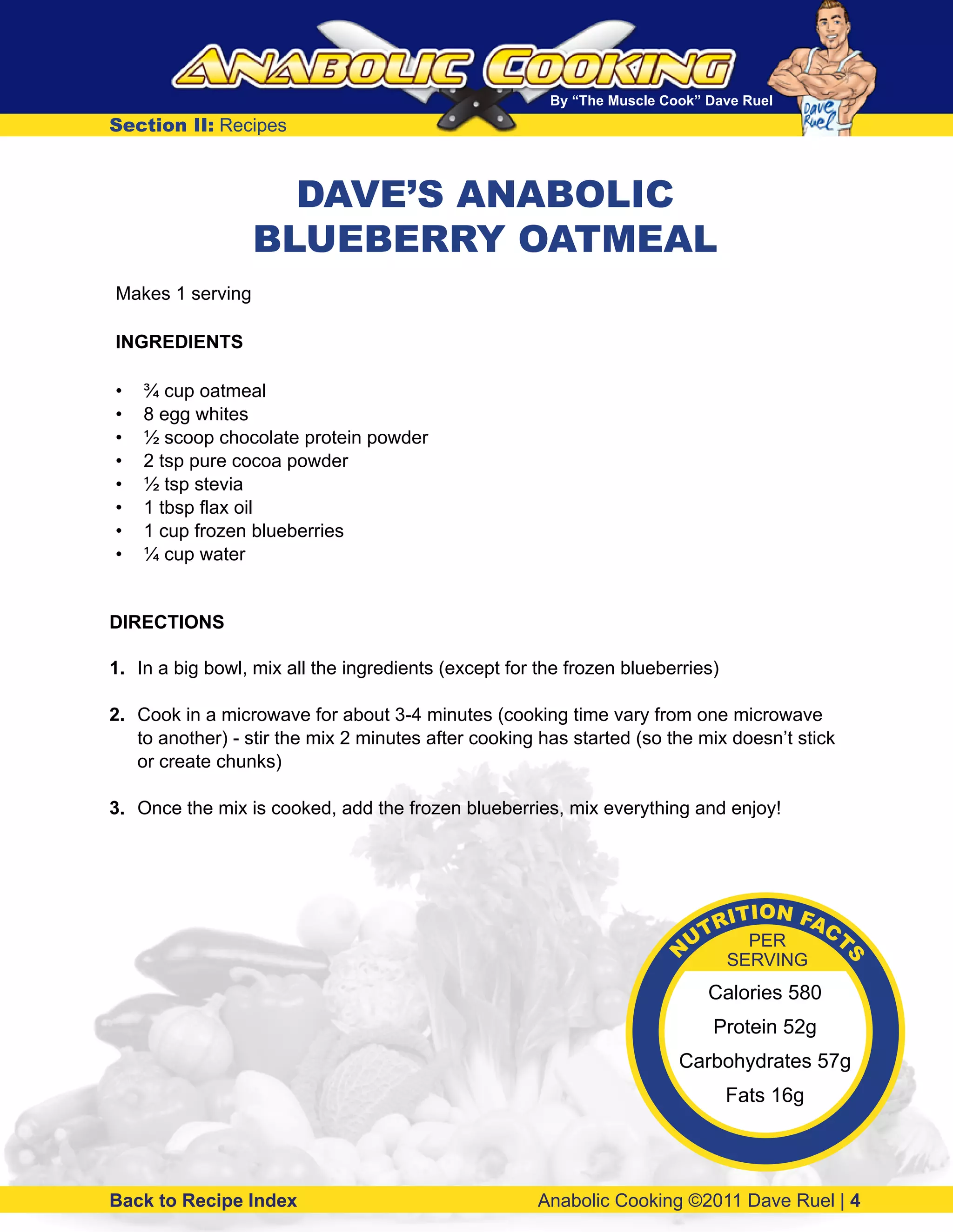 Anabolic cooking recipes | PDF