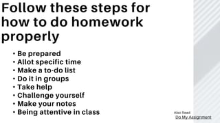 An absolute guide on how to do homework (1) | PPTX
