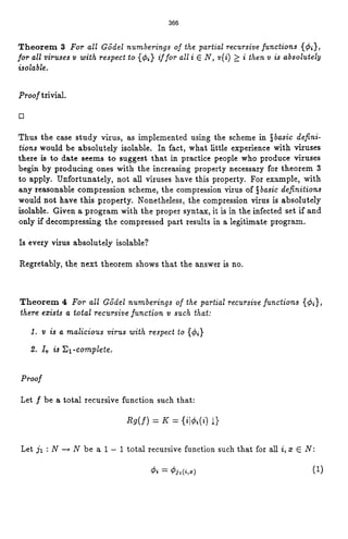 An abstract theory of computer viruses | PDF