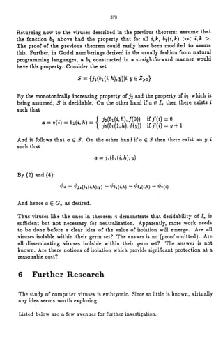 An abstract theory of computer viruses | PDF