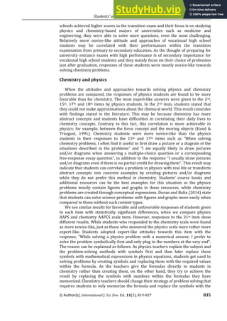 An Academic Survey Concerning High School And University Students ...