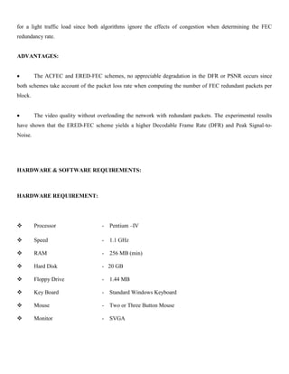 An access point based fec mechanism for video transmission over ...