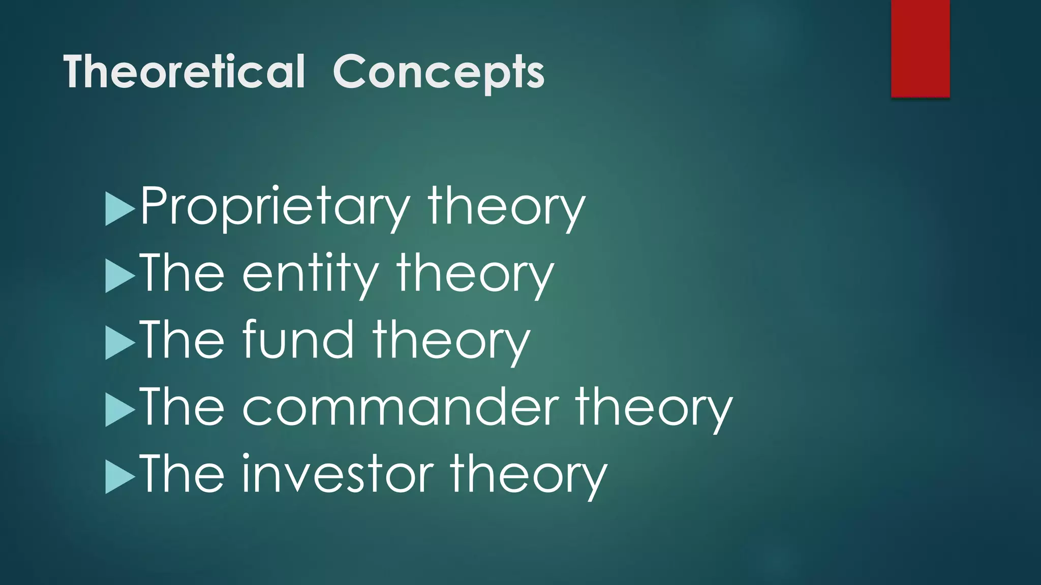 An accounting theory | PDF