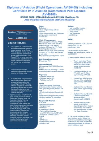 Australian National Airline College Anac course brochure | PDF