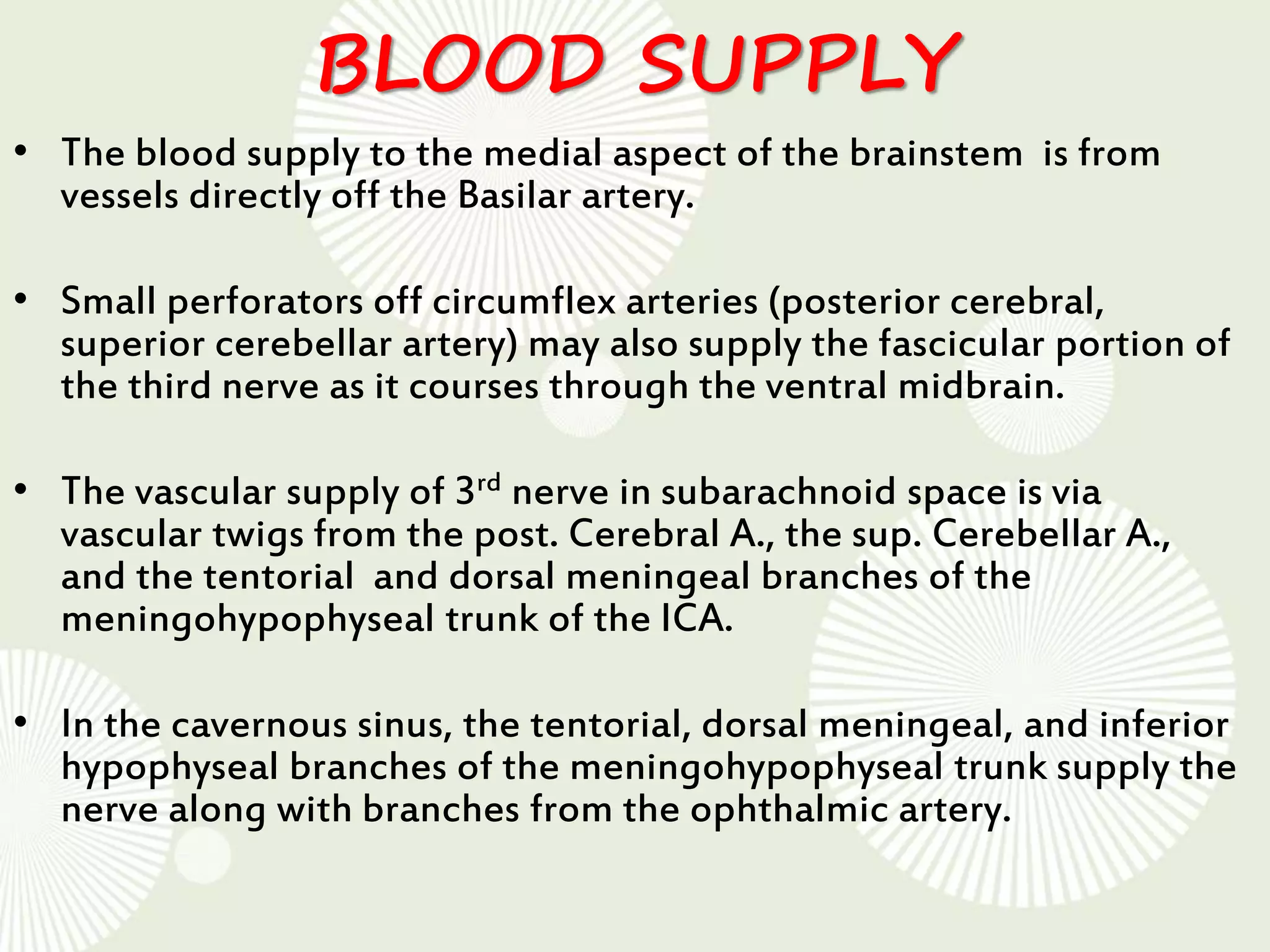 Anatomy of 3rd cranial nerve | PPTX
