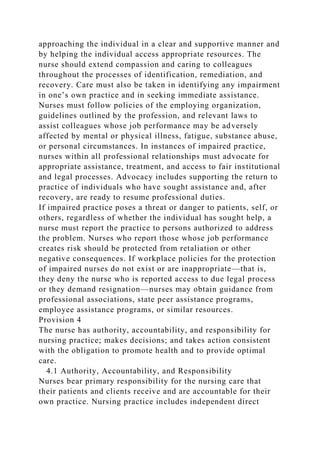 ANA CODE OF ETHICSAPPENDIXBPrefaceThe Code of Ethics for N.docx