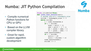 GPU Computing with Python and Anaconda: The Next Frontier | PPT