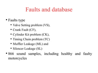 An acoustic approach for multiple fault diagnosis in motorcycles | PDF