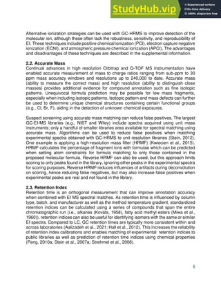 An Actionable Annotation Scoring Framework For Gas Chromatography - High Resolution Mass ...