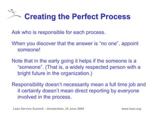 An Action Plan for Lean Services | PDF