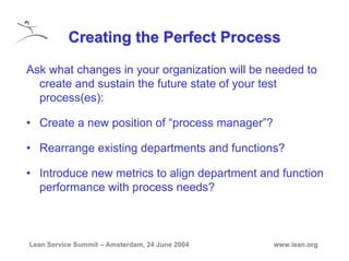 An Action Plan for Lean Services | PDF