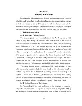 An Action Reading Strategy Instruction for 11th grade students at An ...