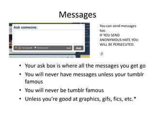 An actual guide to tumblr | PPTX