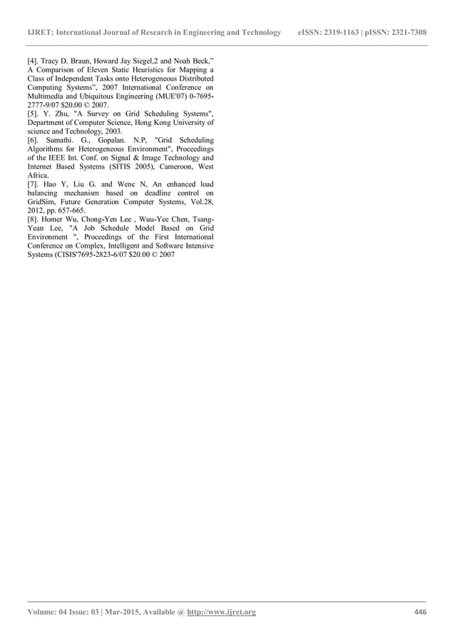 An adaptive algorithm for task scheduling for computational grid | PDF