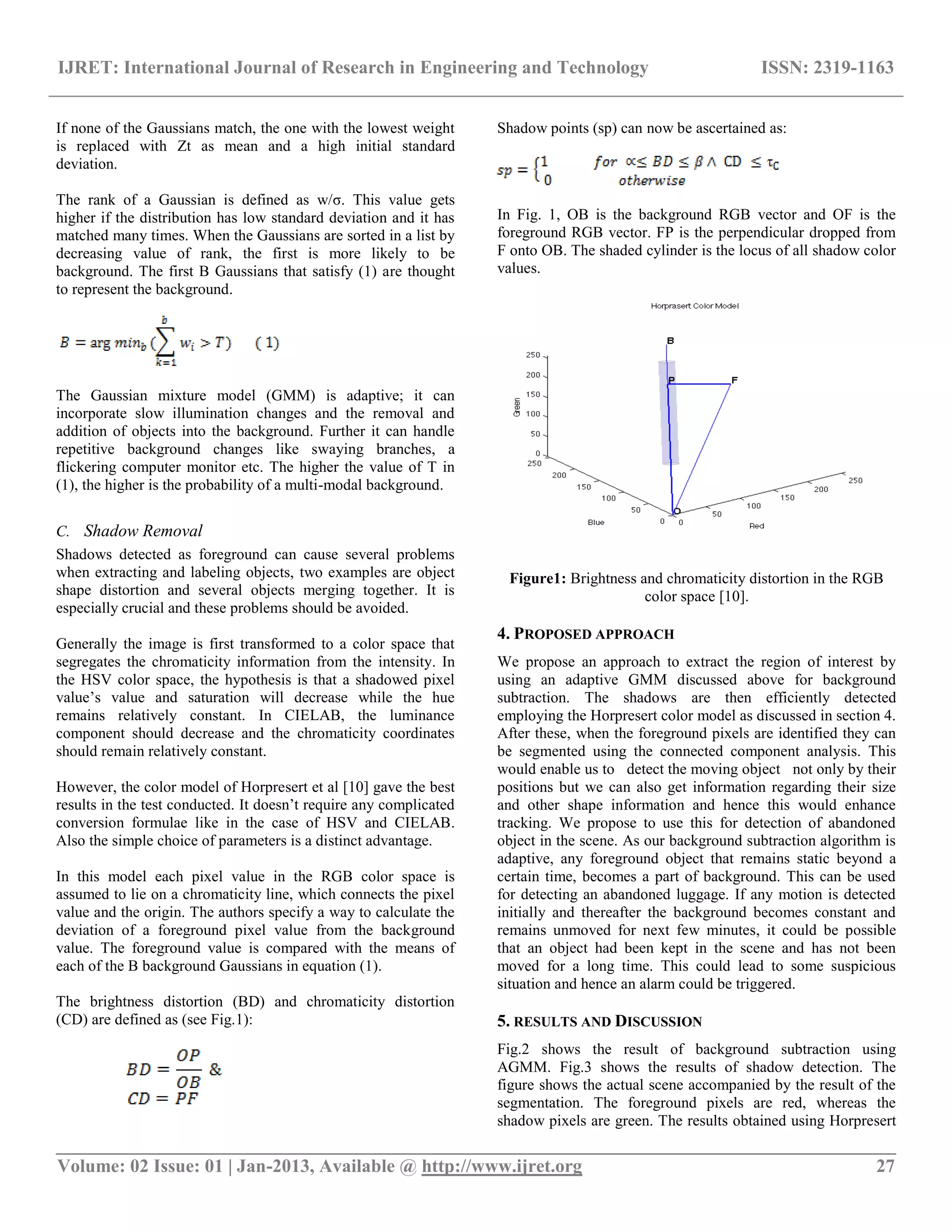 An adaptive gmm approach to background subtraction for application in real time surveillance | PDF