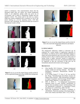 An adaptive gmm approach to background subtraction for application in real time surveillance | PDF