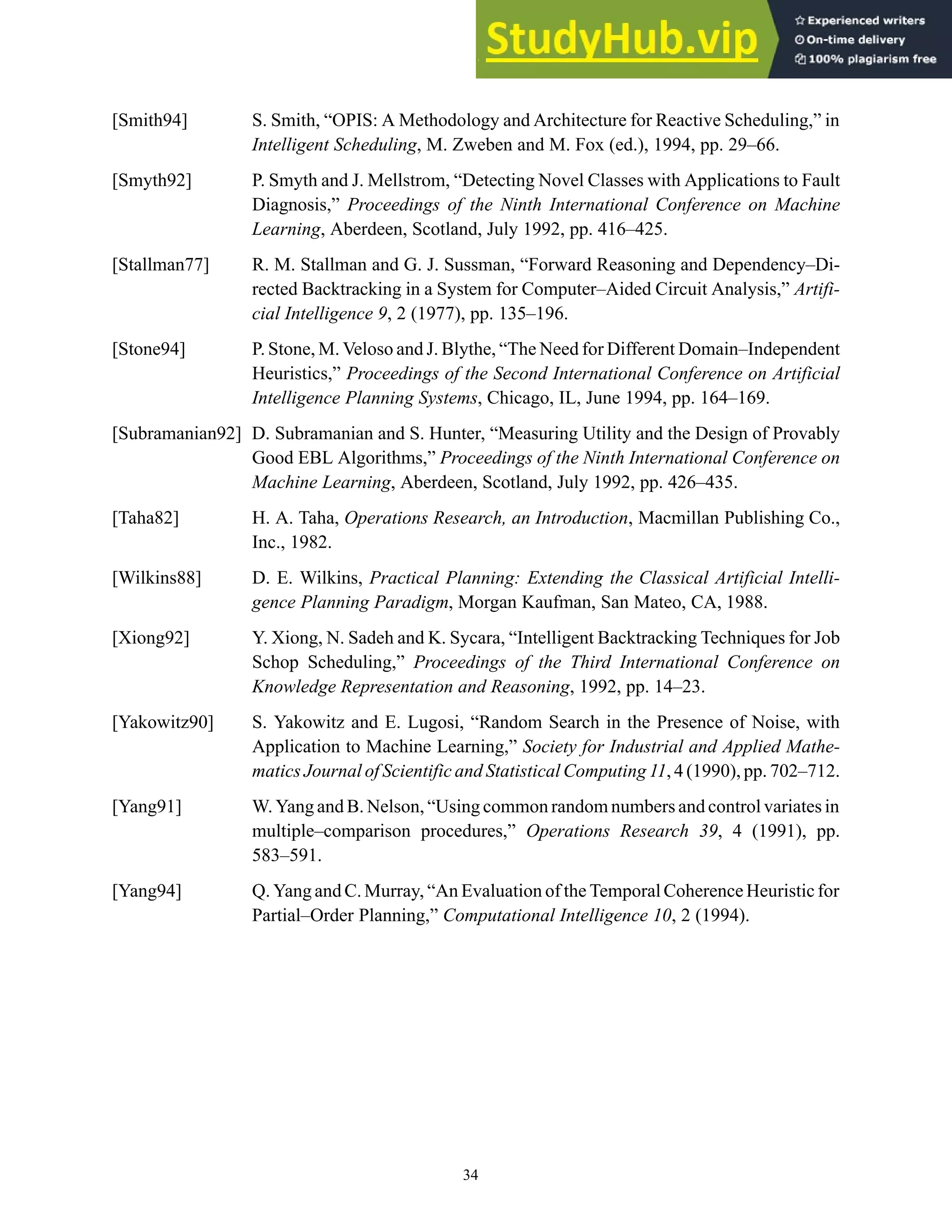 An Adaptive Problem Solving Solution To Large Scale Scheduling Problems