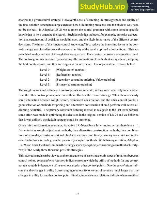 An Adaptive Problem Solving Solution To Large Scale Scheduling Problems Pdf