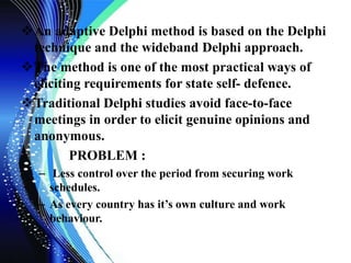 An adaptive wideband delphi method to study state | PPTX | Information ...