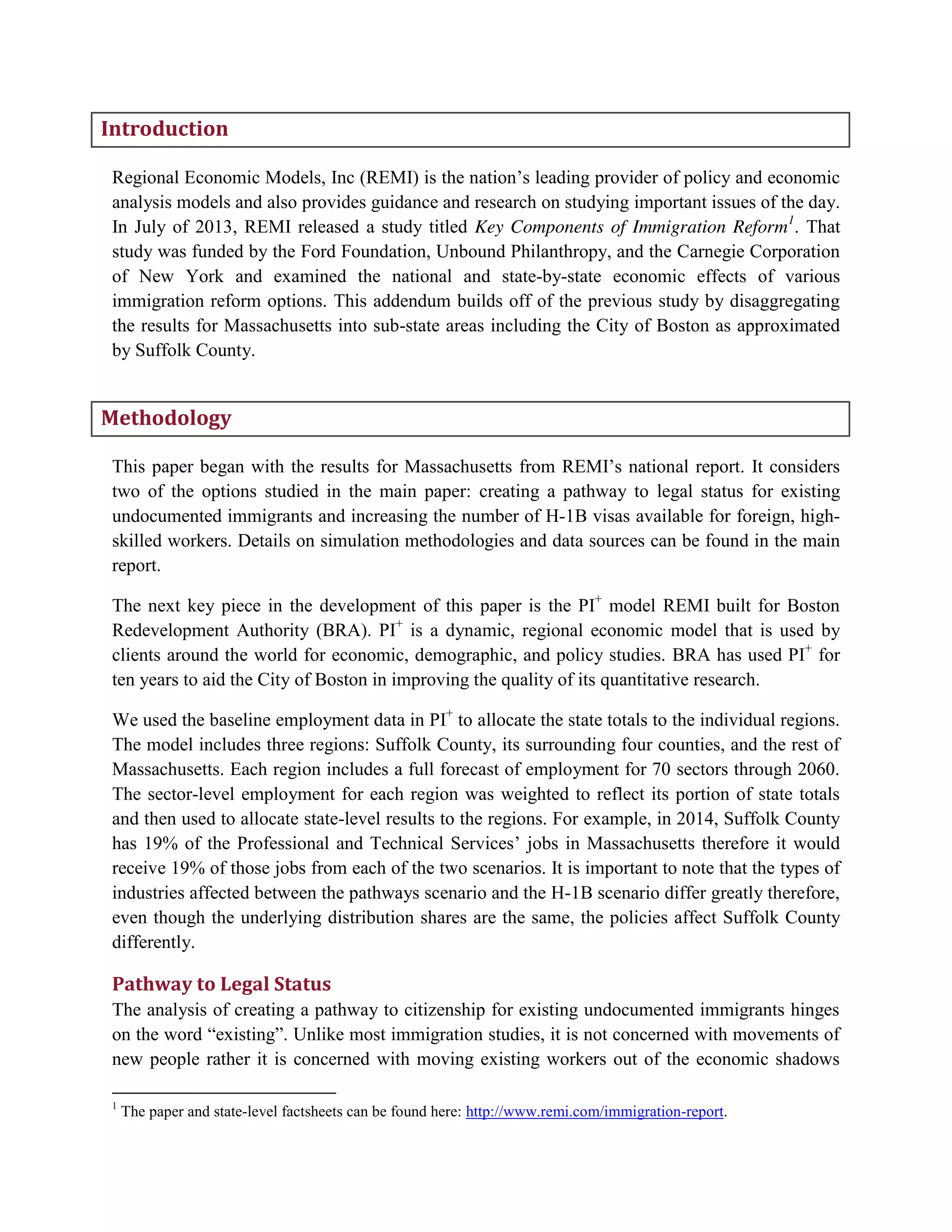 An addendum to key components of immigration reform | PDF