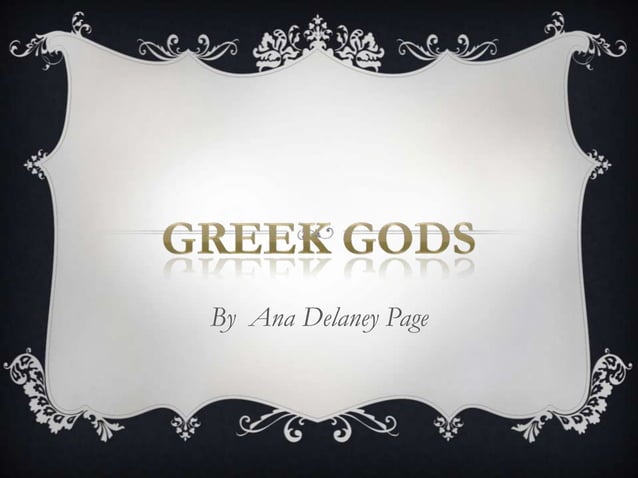 Greek Gods | PPTX